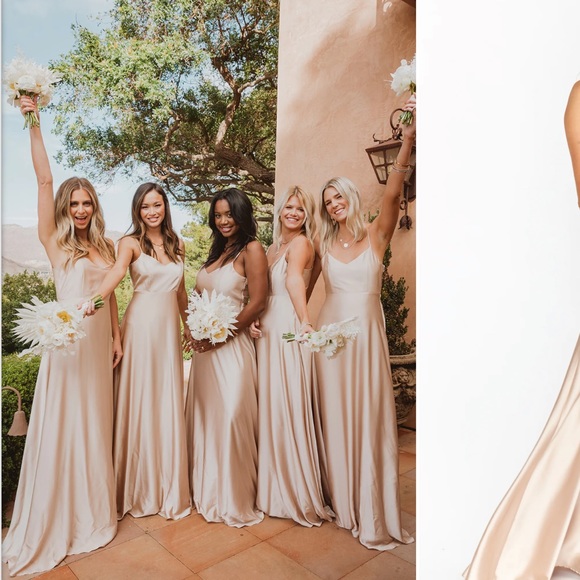Show Me Your Mumu Champagne Luxe Satin